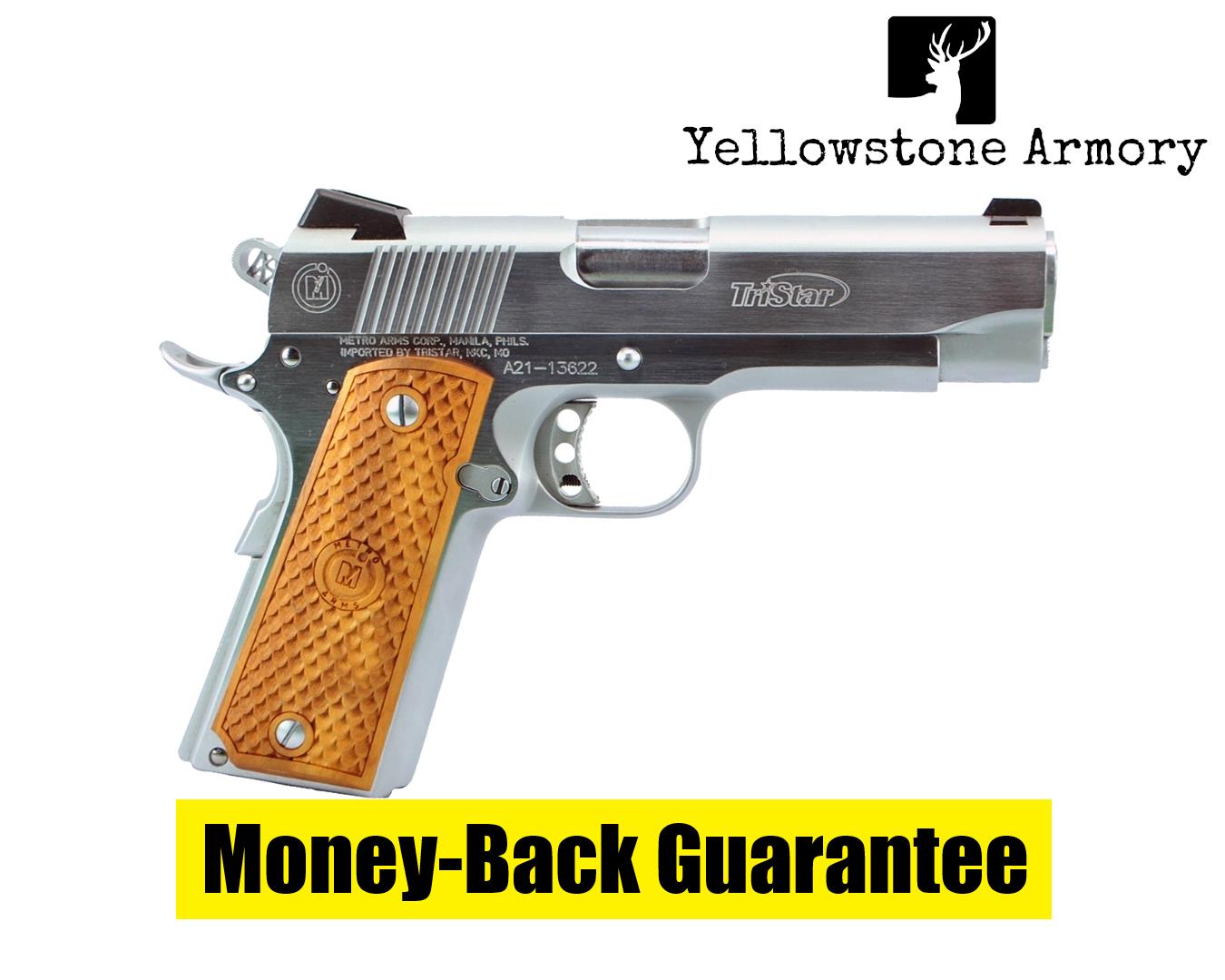 American Classic 1911 Commander Pistol 9mm 4.25in. Chrome 10 rd. 85625 ...