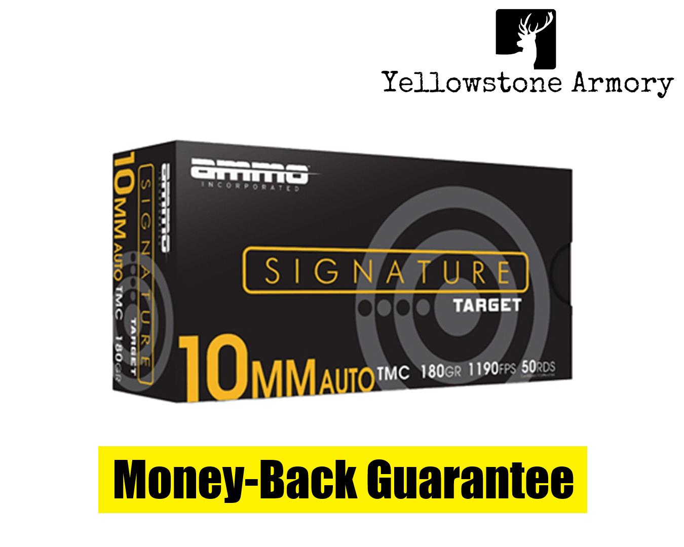 AMMO INC SIGNATURE 10MM 180GR TMC 50/20 10180TMCA50 - Pistol Ammunition ...
