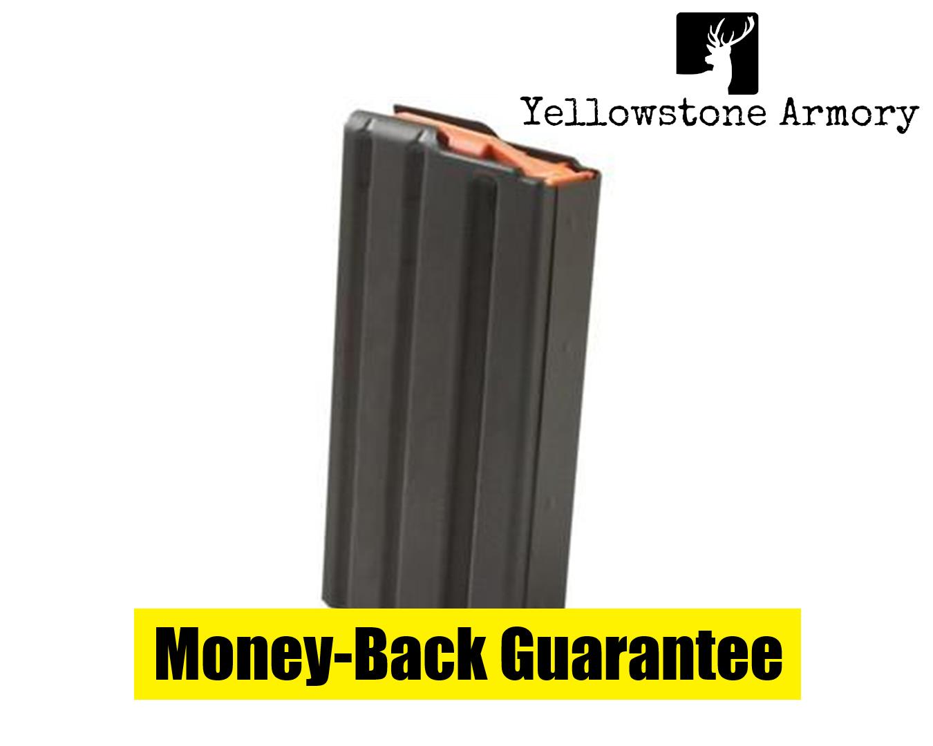 ASC AR Family Rifle Magazine Orange Follower .223 Black 20-223-SS-BM-O ...