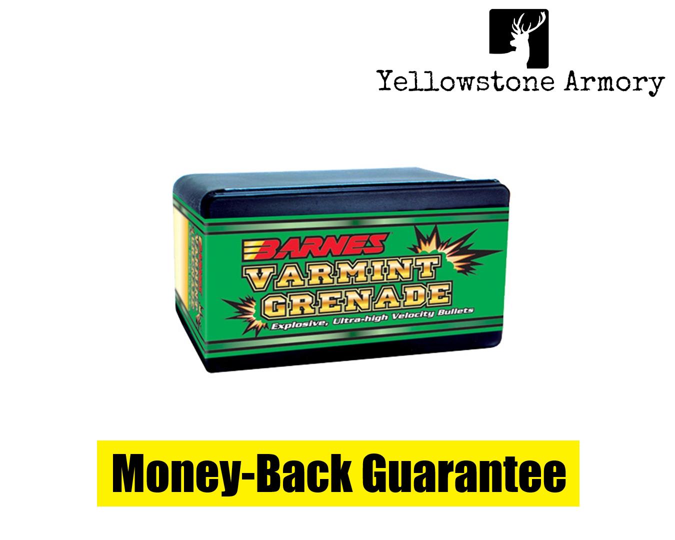 BARNES BULLETS 22CAL 36GR VARMINT GRENADE 250/10 30189 - Gunsmithing ...