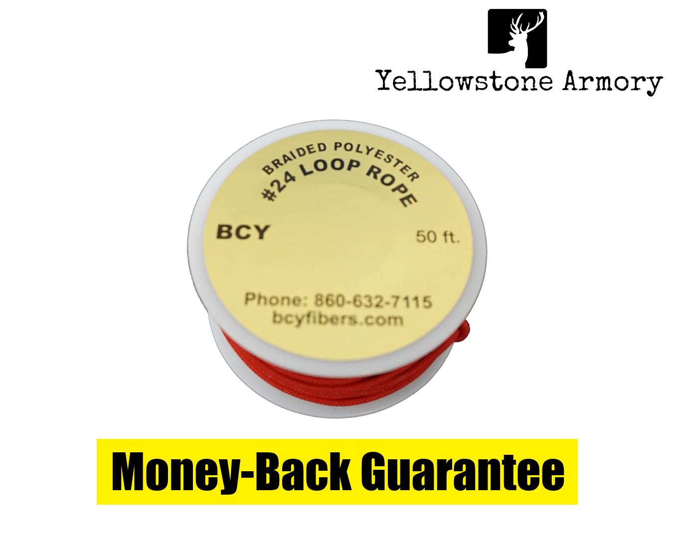 BCY 24 D-Loop Material Red 50 ft. 035718001315 - Archery Supplies at ...