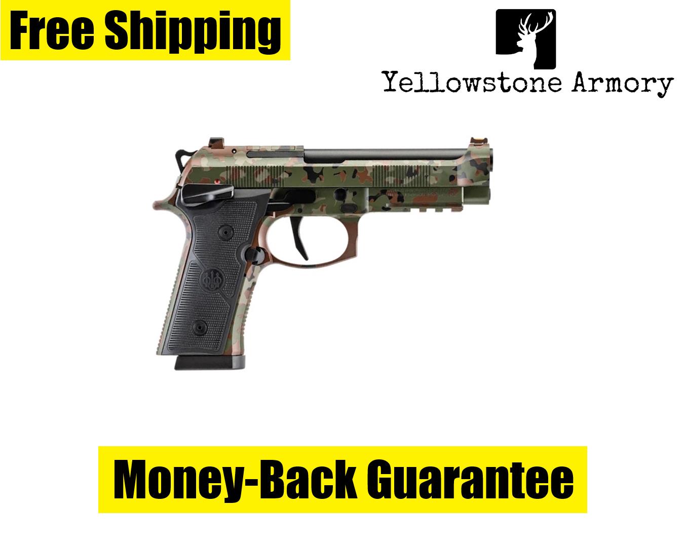 BERETTA 92XI SAO FS 9MM 4.7" 10RND FLECTARN CAMO 2 MAGS SPEC0744A10 ...