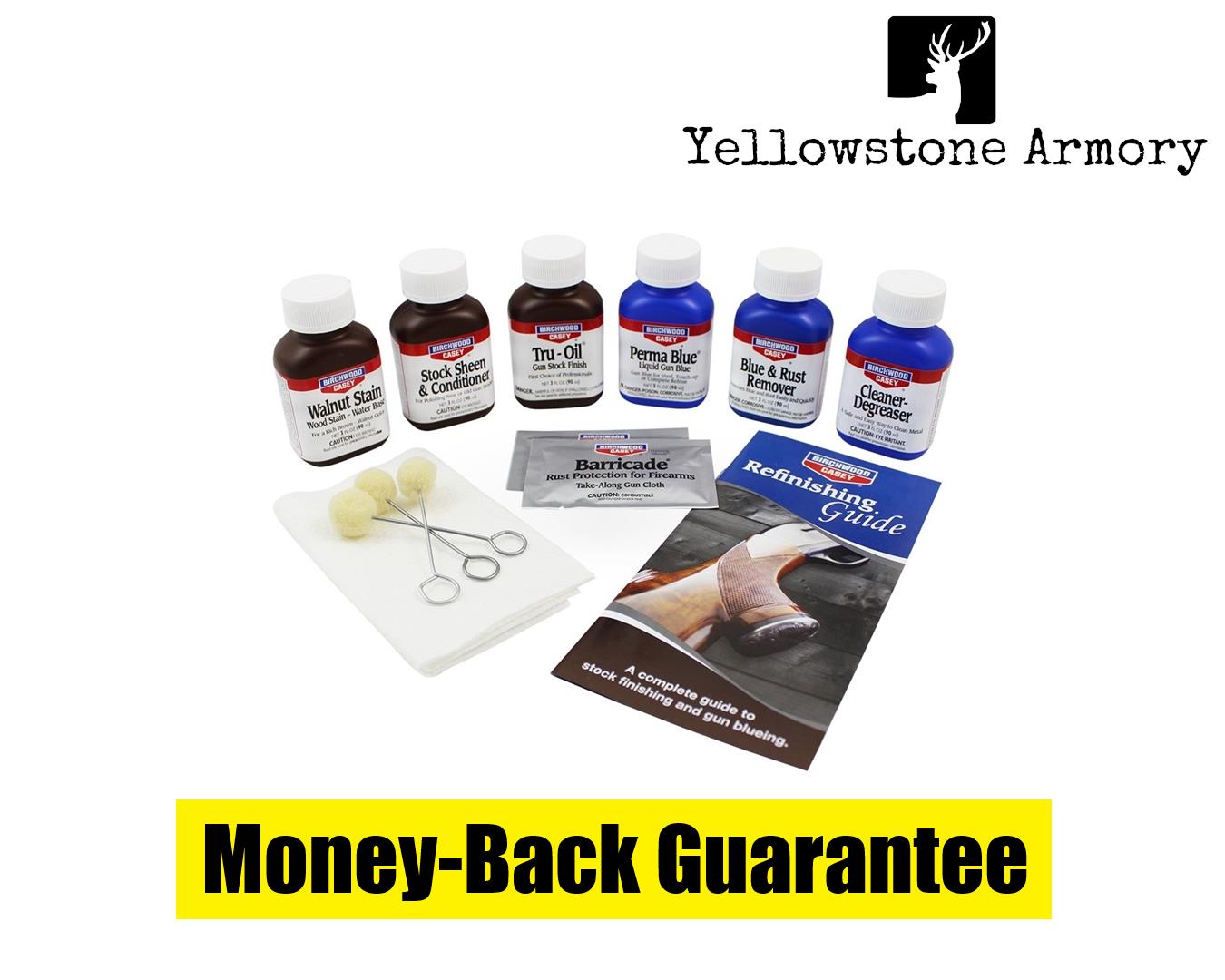 Birchwood Casey Deluxe Finishing Kit Perma Blue & Tru-Oil Complete ...