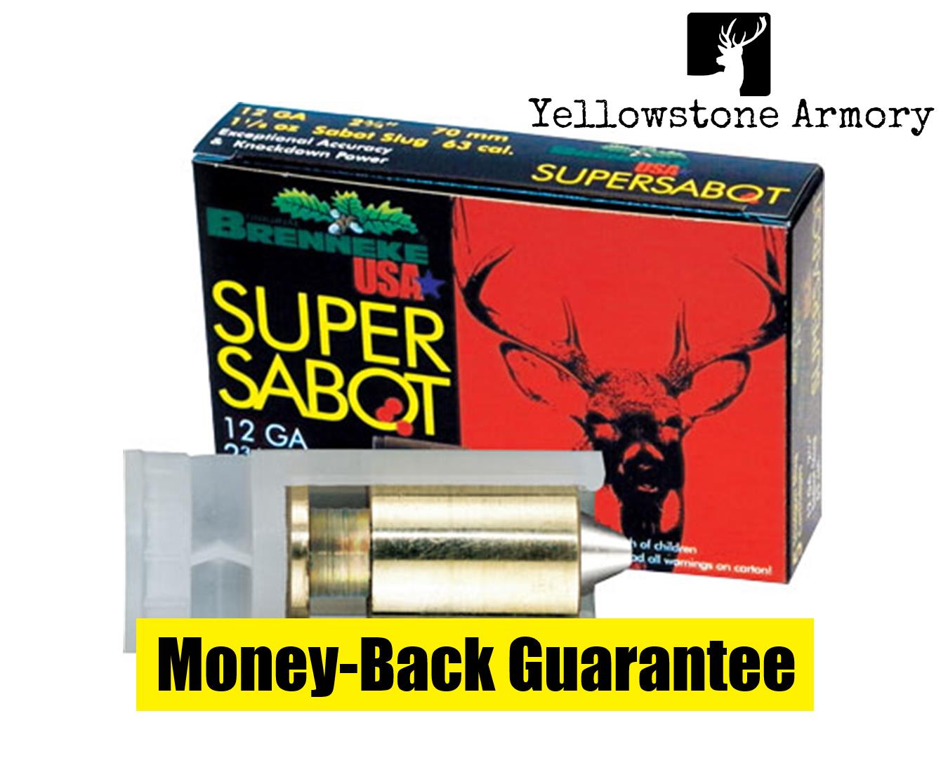 Brenneke Super Sabot Slugs 12 ga. 2 3/4 in. 1 1/8 oz. 5 rd. SL122SUS ...