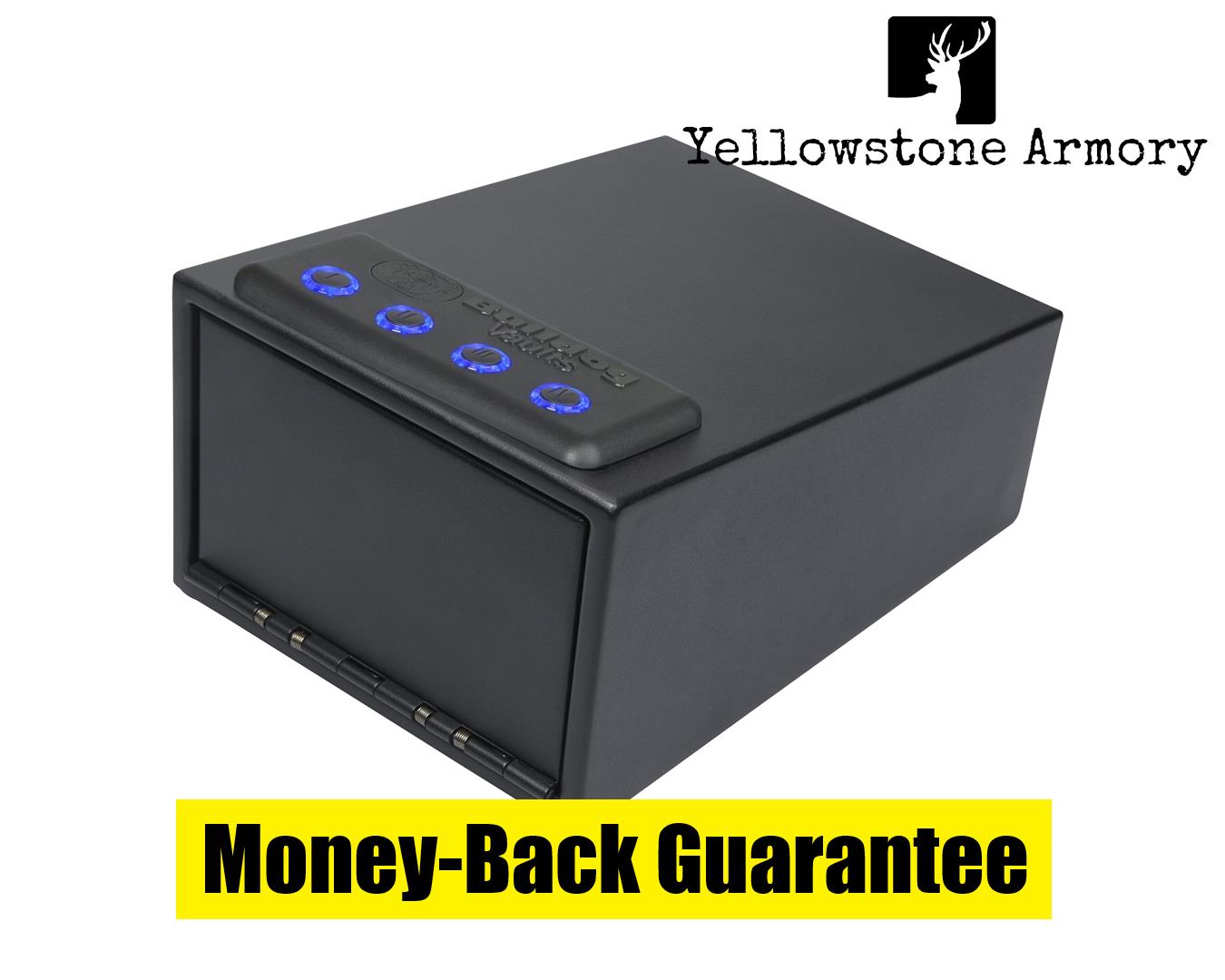 Bulldog Magnum LED Quick Vault Black 11.5x 8 x5.5 in. BD4030L - Gun ...