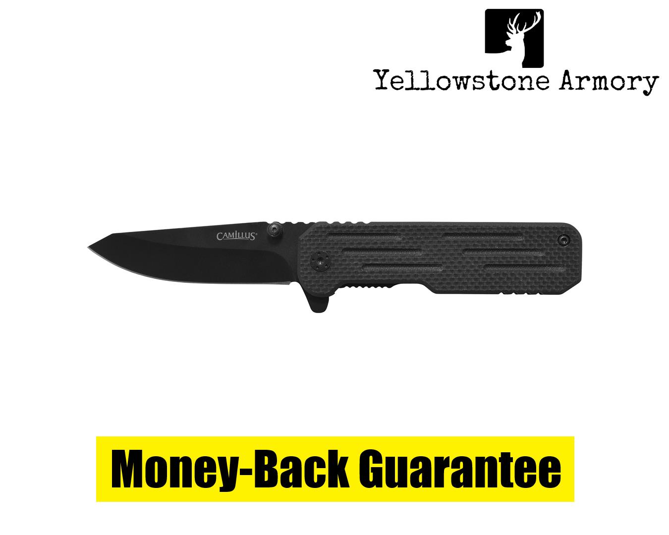 CAMILLUS CHOFF DROP POINT 2.75" SS BLADE NYLON BLACK CAM-19395 ...