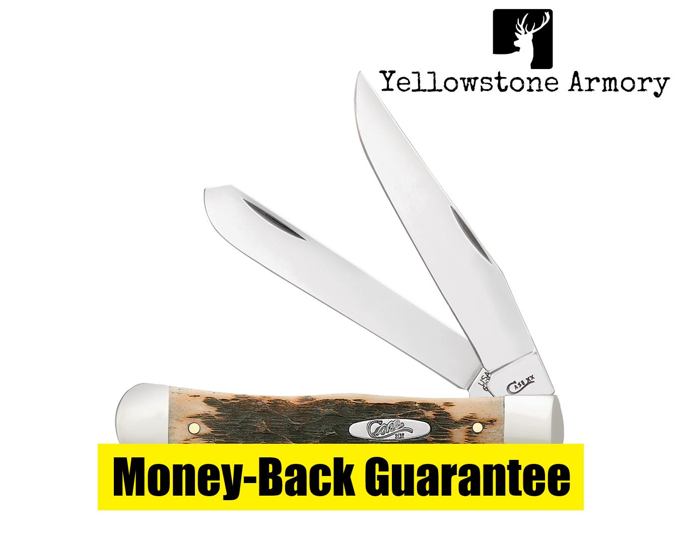 CASE TRAPPER AMBER BONE 00164 - Hunting Knives at GunBroker.com ...