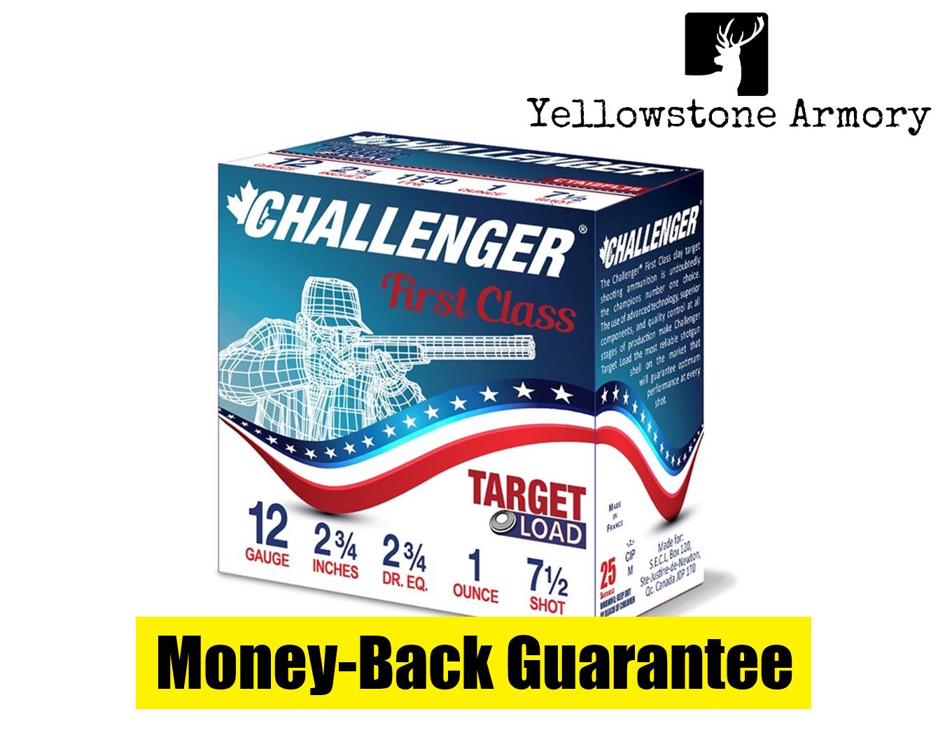 Challenger First Class Target Load 12ga #7.5 1oz CTA12FL75 - Shotgun ...