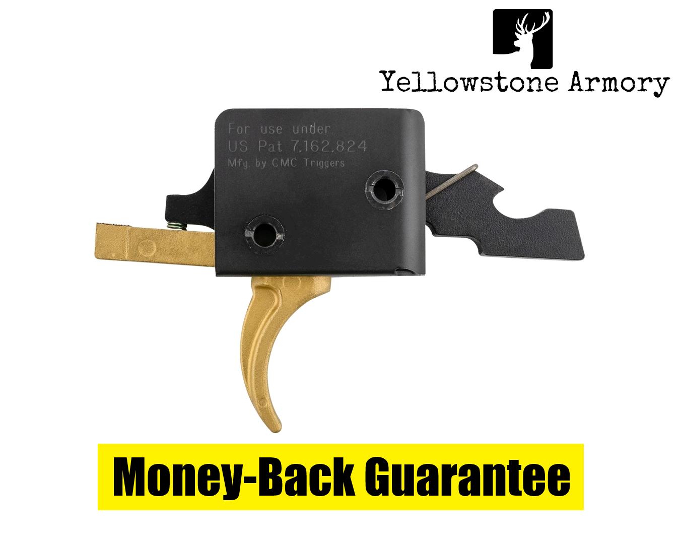 CMC Triggers Goldfinger Single Stage Trigger AR15/AR10 Curved 3.5 ...