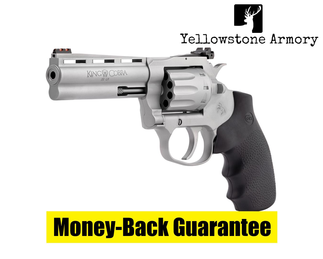 COLT KING COBRA 22LR 4.25 MATTE SS HOGUE 10RD BLEM ZKCOBRA22SM4RFO ...