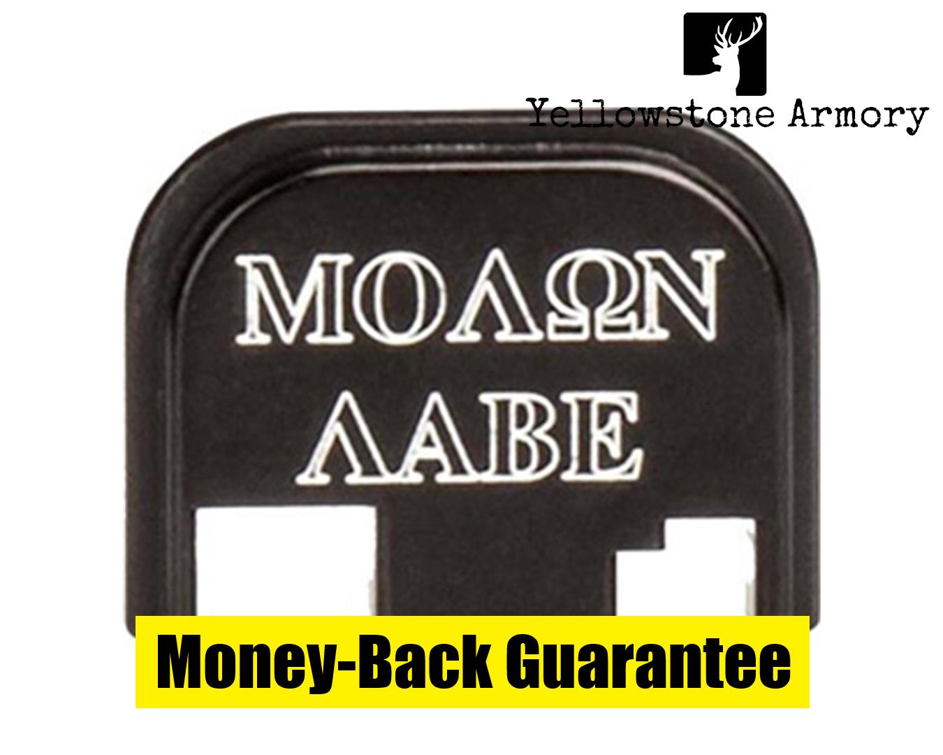 CRUX ORDNANCE BACK PLATE MOLON LABE FITS GLOCK 43! CG059BM - Other Gun ...