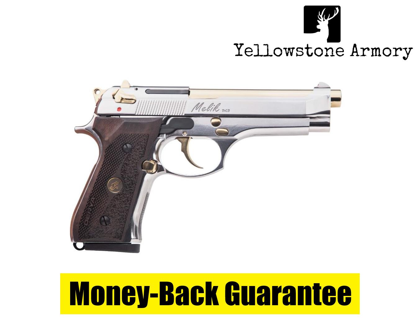 Derya Firearms Melik 9Mm Luger 10+1 4.90" Gold Tin Steel B 10L.MELIK9 ...