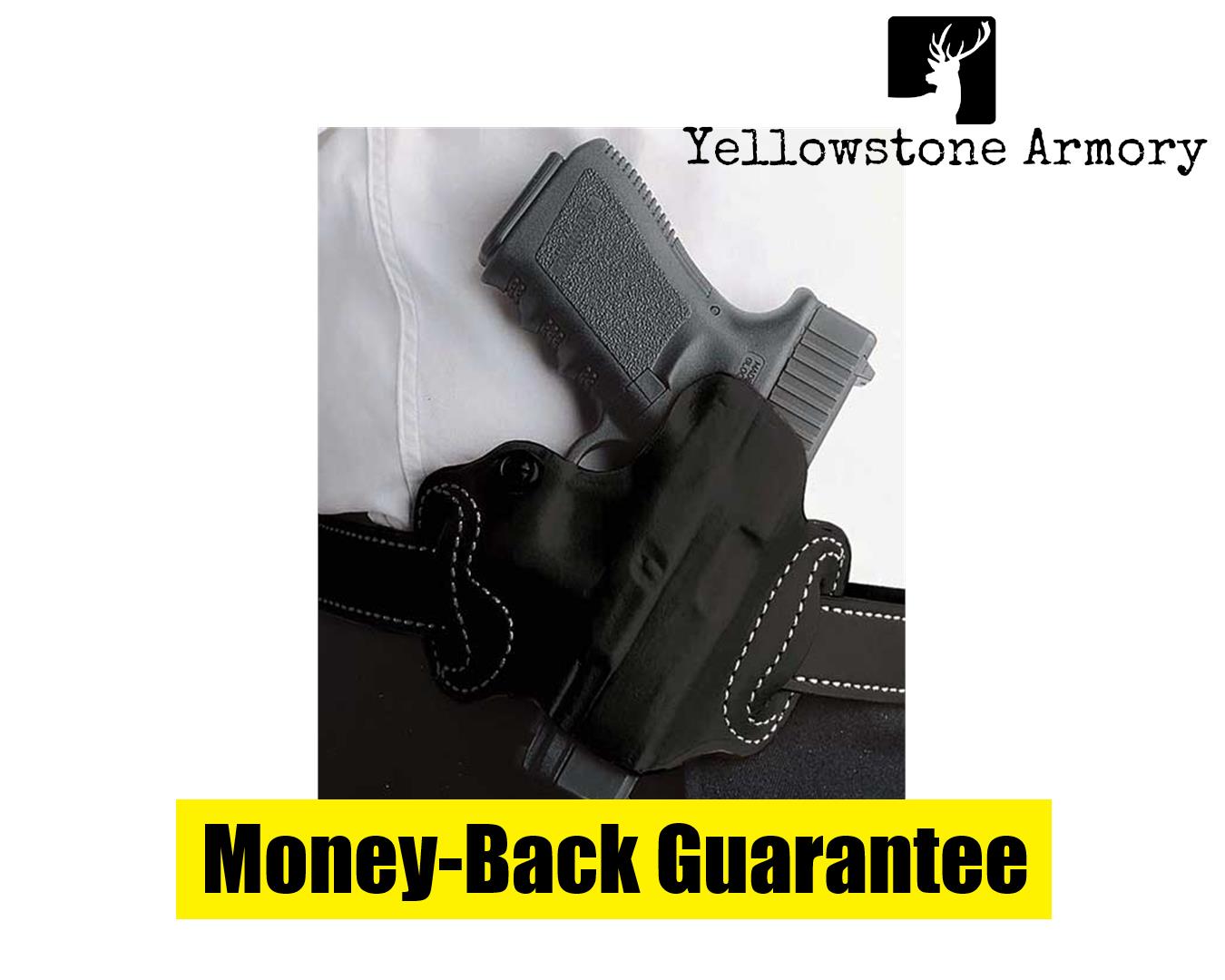 DESANTIS MINI SLIDE HOLSTER OWB LH LEATHER S/A HELLCAT BLK 086BB9PZ0 ...