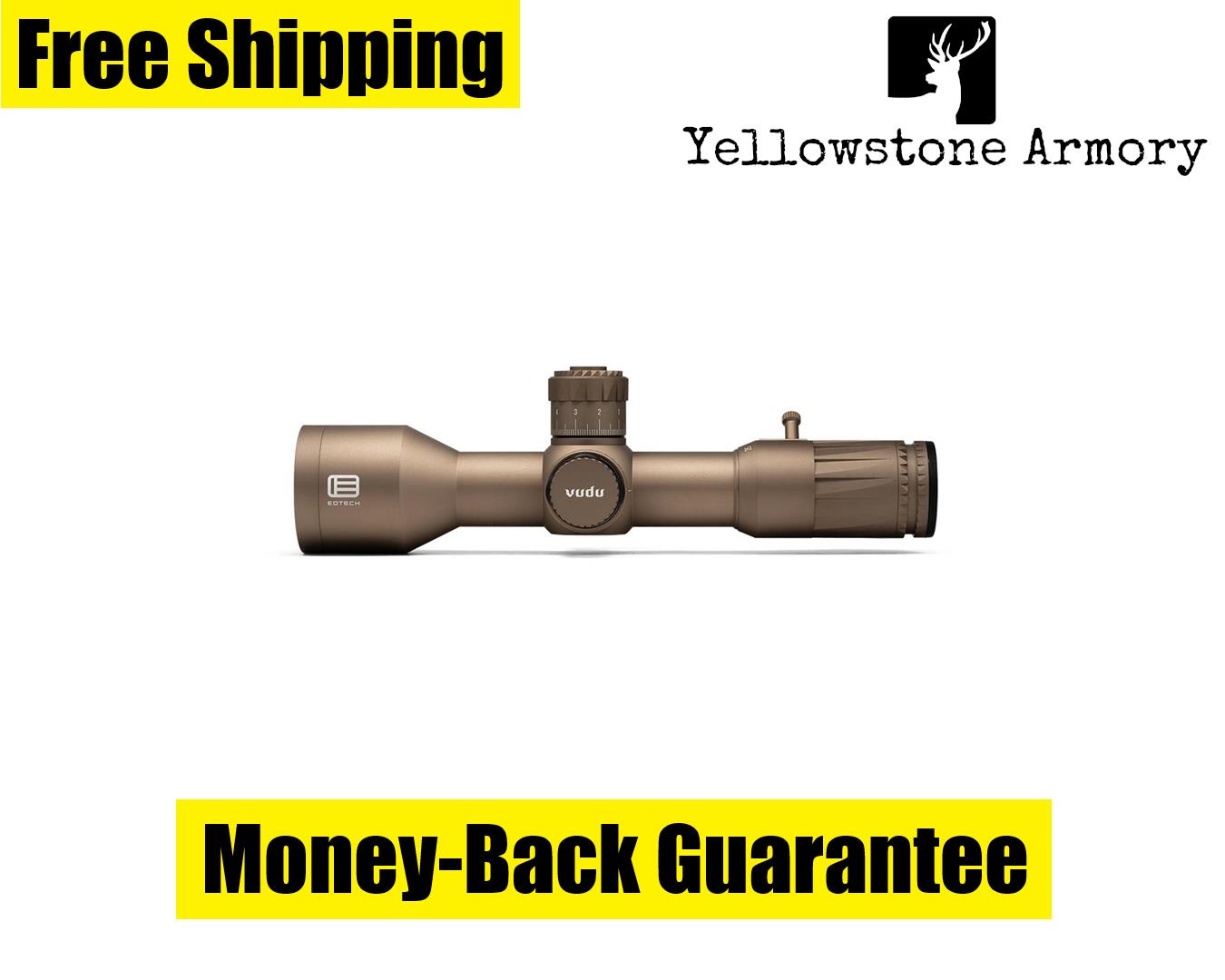 EOTech Vudu FFP Rifle Scope Tan/FDE 5-25X50mm MD4 Reticle MOA ...