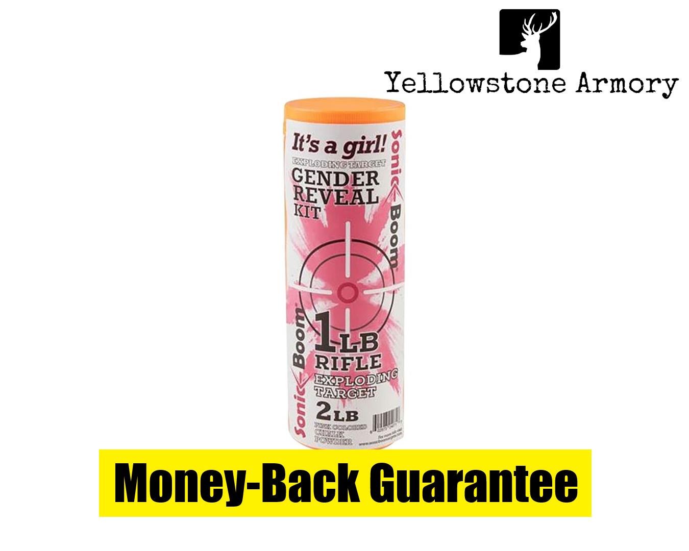 Exploding Rifle Target - Gender Reveal Kit Girl SBTGRGIRL - Shooting ...