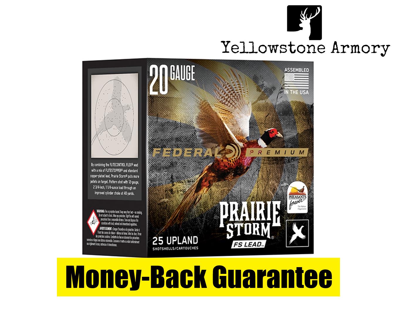 Federal Prairie Storm FS Steel gun Ammo 20 ga. 3 in. 7/8 oz. PFSX207FS3 ...