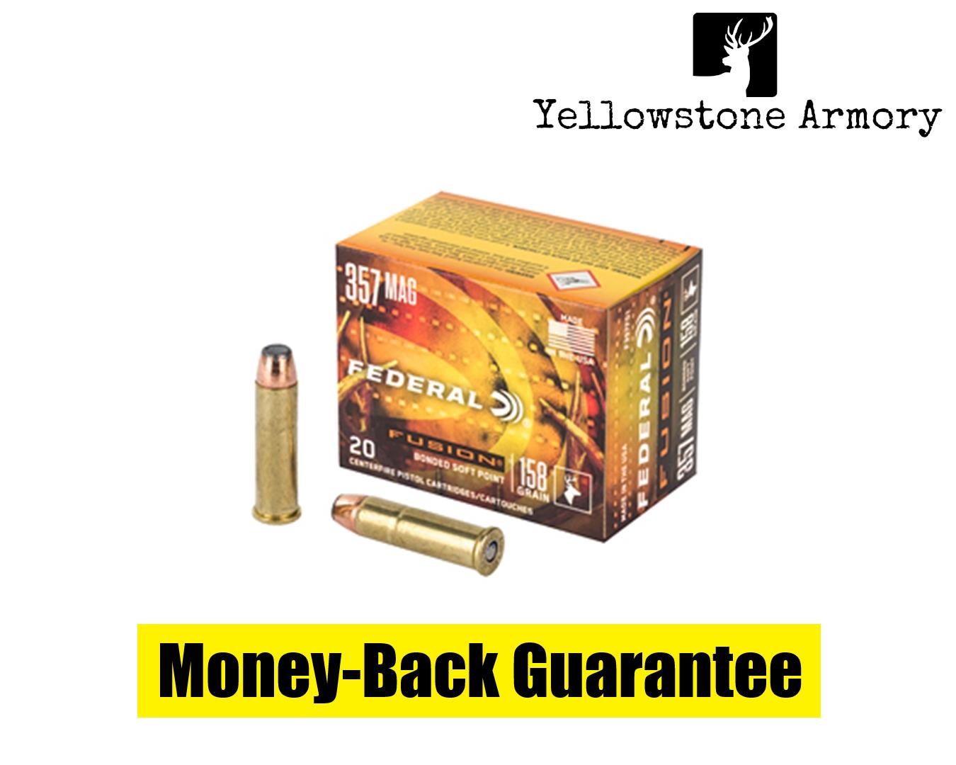 Federal Fusion Handgun Ammo 357 mag 158 gr. 20 rd. F357FS1 - Handgun ...