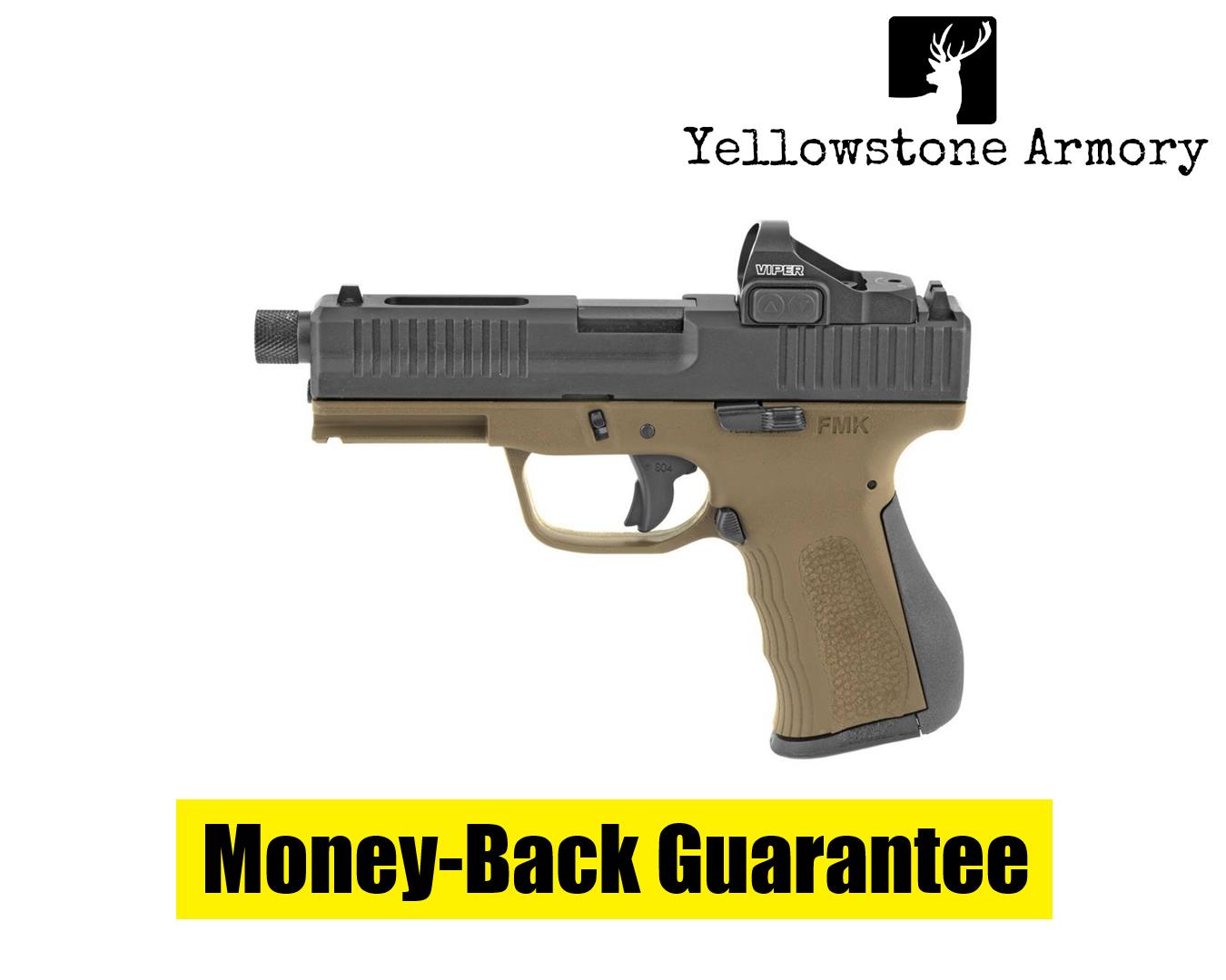 FMK Elite Pro Pistol Package 9mm 4 in Burnt Bronze w/ FMKG9C1EPROBBRTDS ...