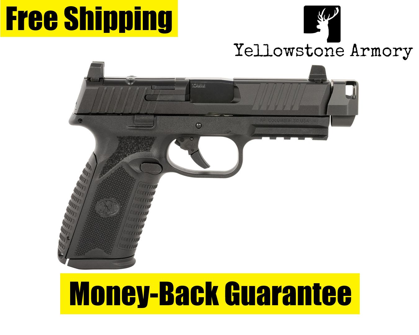 FN 510 MRD QD COMPENSATOR 10MM NMS 2-15RD MAGAZINE BLACK 66102124 66 ...