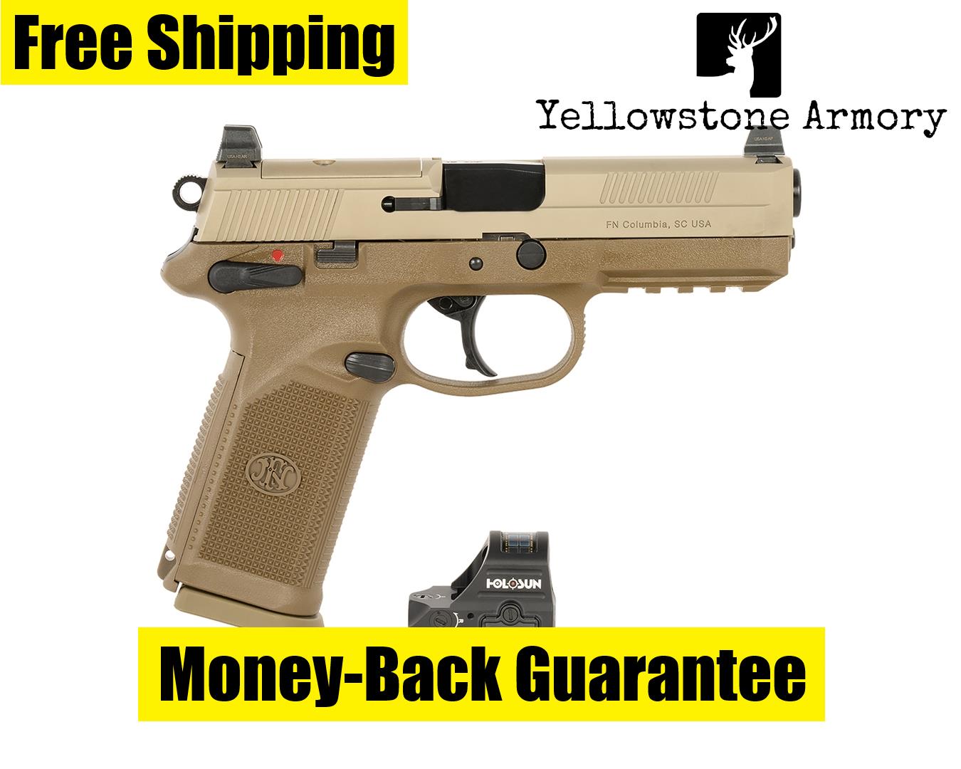 FN AMERICA FNX-45 TAC 45AP 10 FDE HLS 66-102272 - Semi Auto Pistols at ...