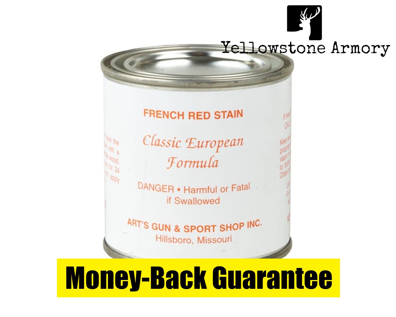 FRENCH RED STAIN NONE 8oz - Gunsmithing Tools & Gunsmith Supplies at ...