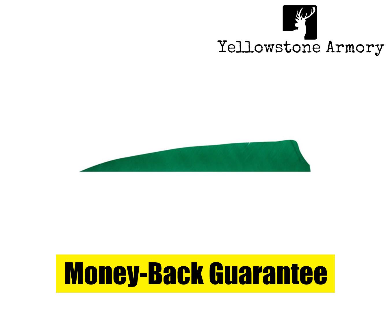 Gateway Shield Cut Feathers Tre Green 4 in. RW 50 pk. 400RSTGN-50 ...