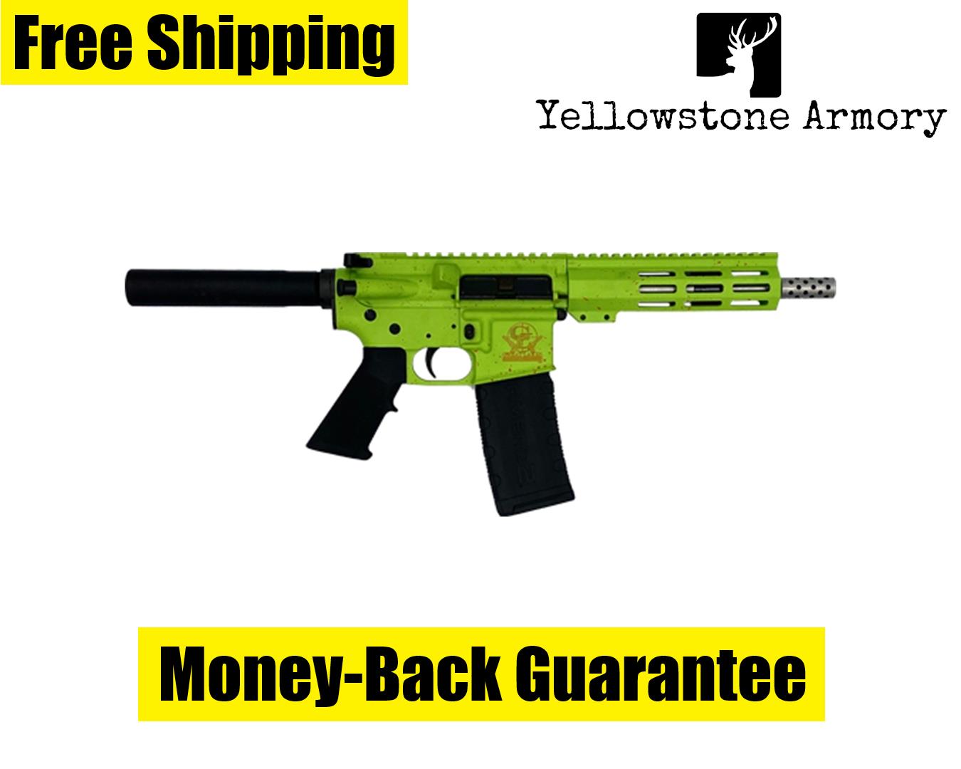 GLFA AR15 PISTOL 223 WYLDE 7.5" S/S BBL ZOMBIE SPLATTER GL15223SSP S ...