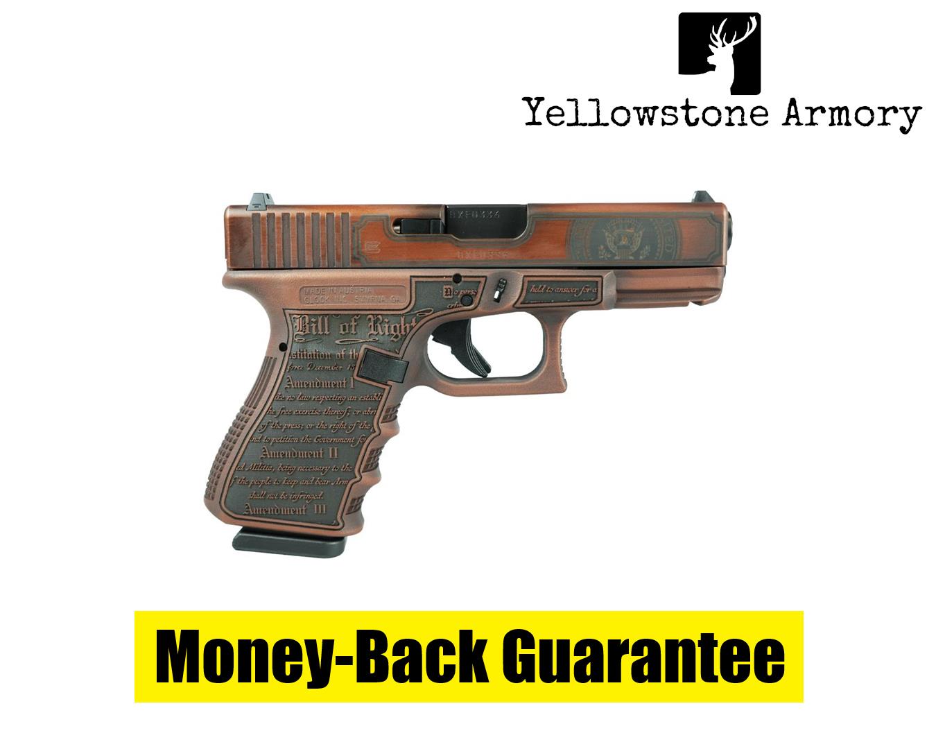 Glock 19 Gen 3 Custom "Trump 2024 Red" Handgun 9mm Luger 15/rd ...