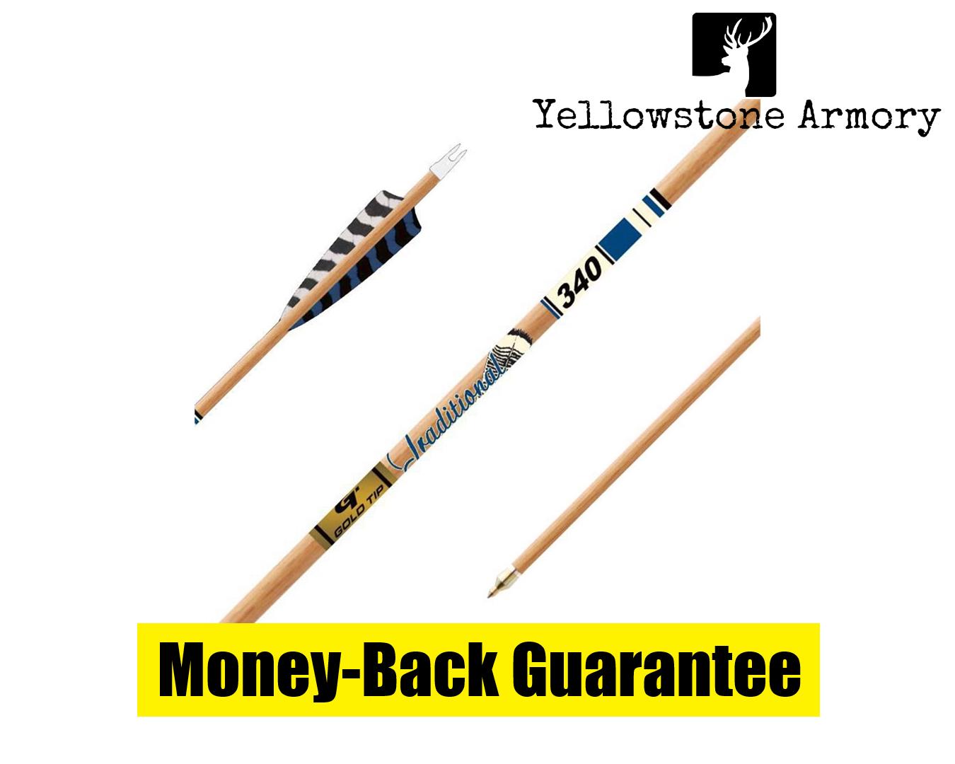 Gold Tip Traditional XT Arrows - 500 5" Barred Feathers 1/2 dozen ...