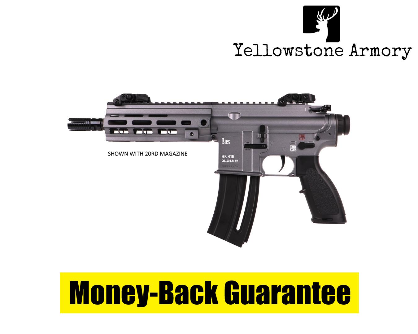 HECKLER & KOCH HK416 PISTOL 22LR GREY 10RD # 81000599 - Semi Auto ...