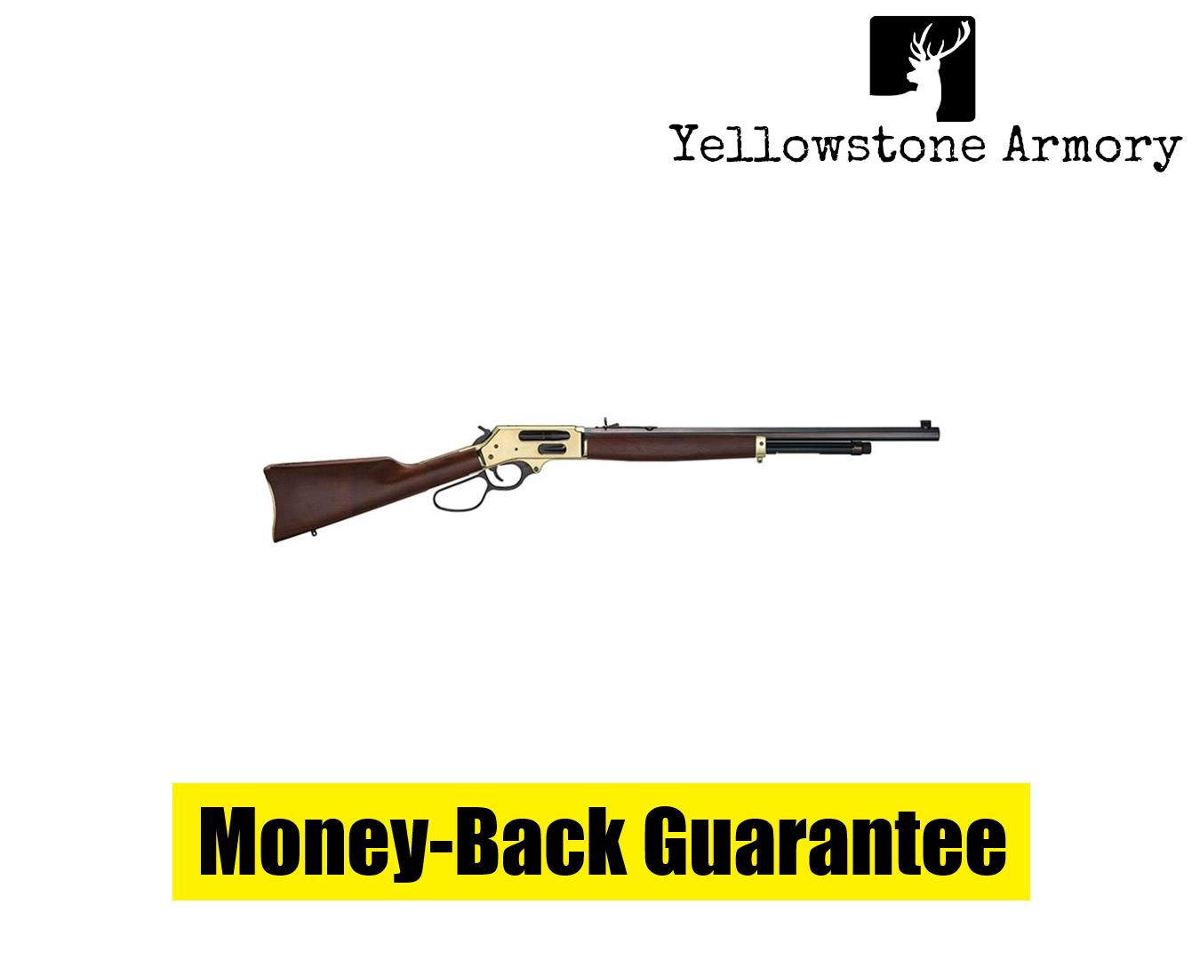 Henry Lever Action Rifle 45-70 Gov't 22 In. Sg Brass/Walnut W/Lg Loo ...