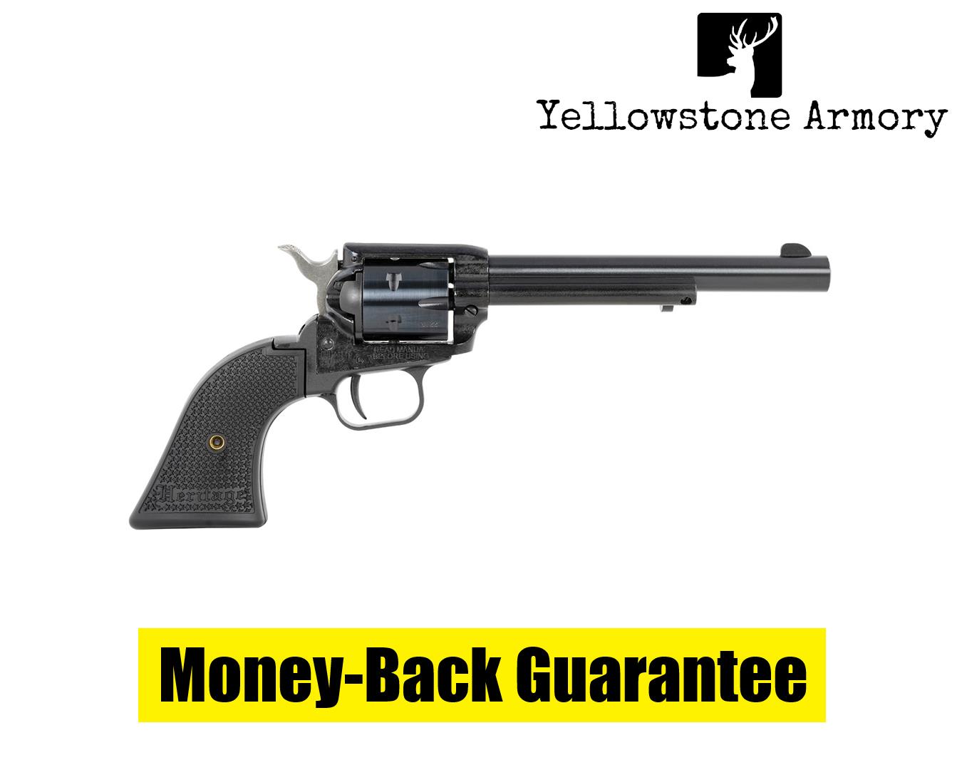 HERITAGE ROUGH RIDER 22LR/MAG 6.5 BLUE 6RD POLY GRIPS RR22MB6PG ...