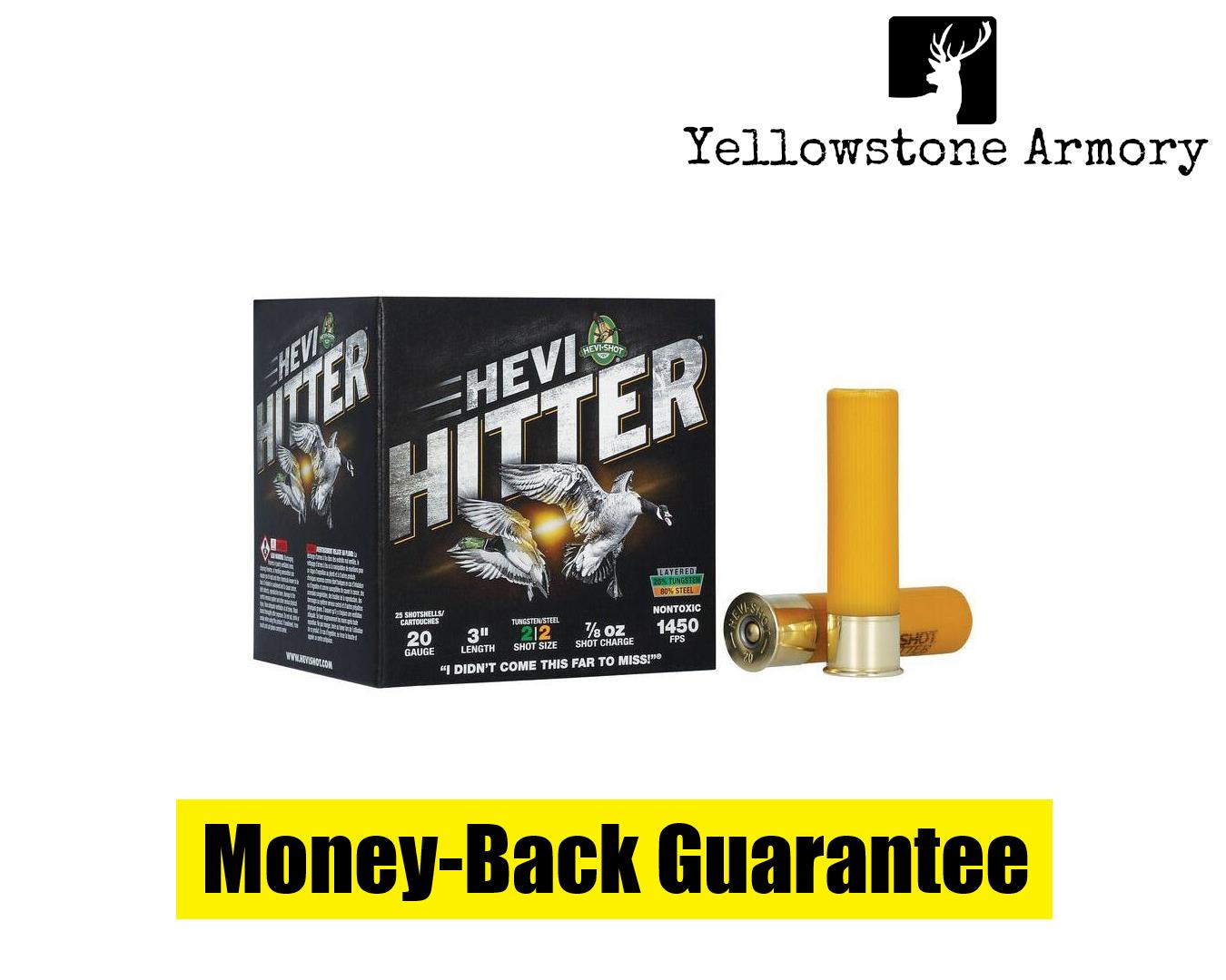 Hevi-Shot Hevi-Hitter Tungsten/Steel Shotshells 20Ga 3" 7/8Oz 1450 ...