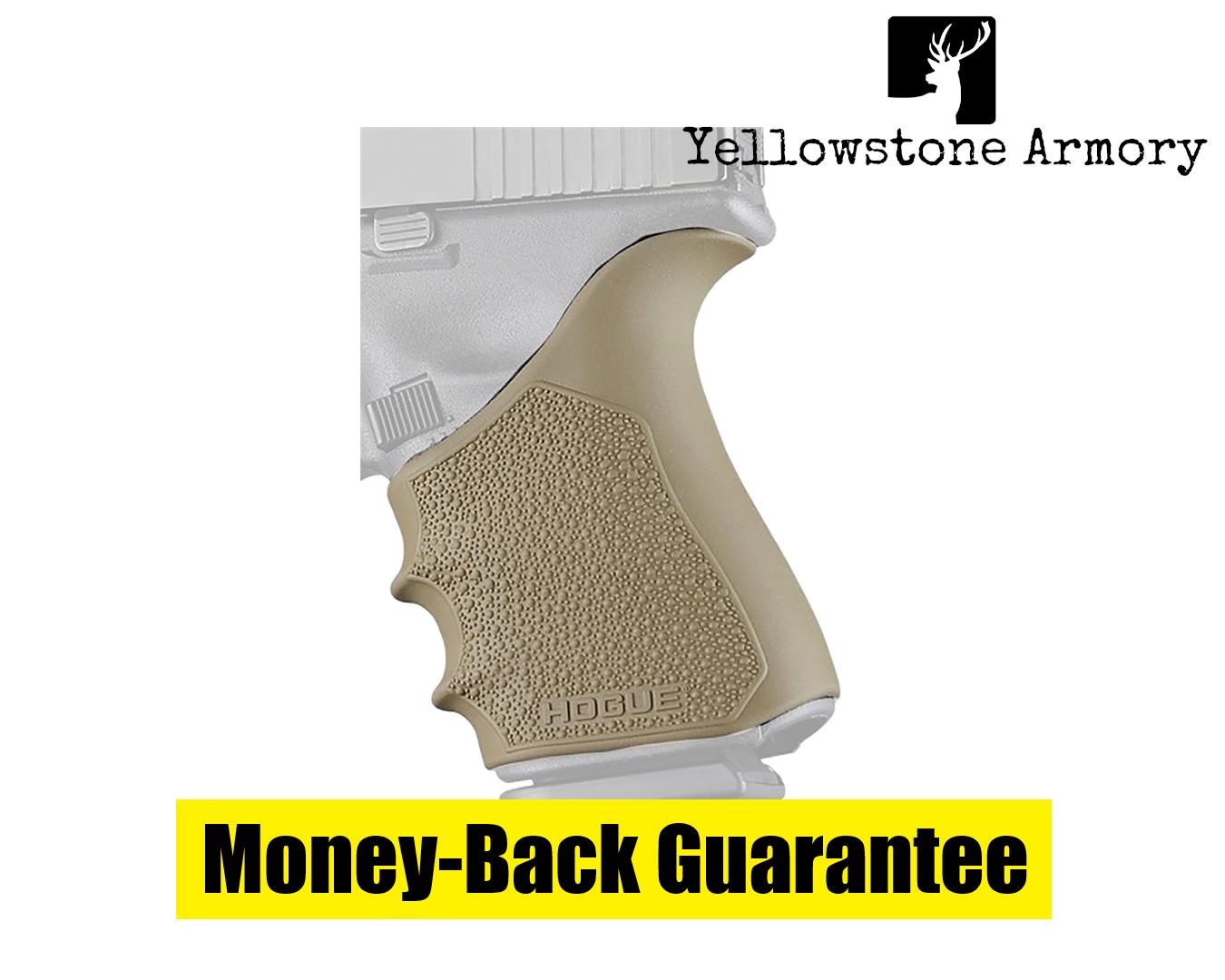 Hogue 17053 Grip Sleeve Handall Beavertail Flat Dark Earth Rubber ...