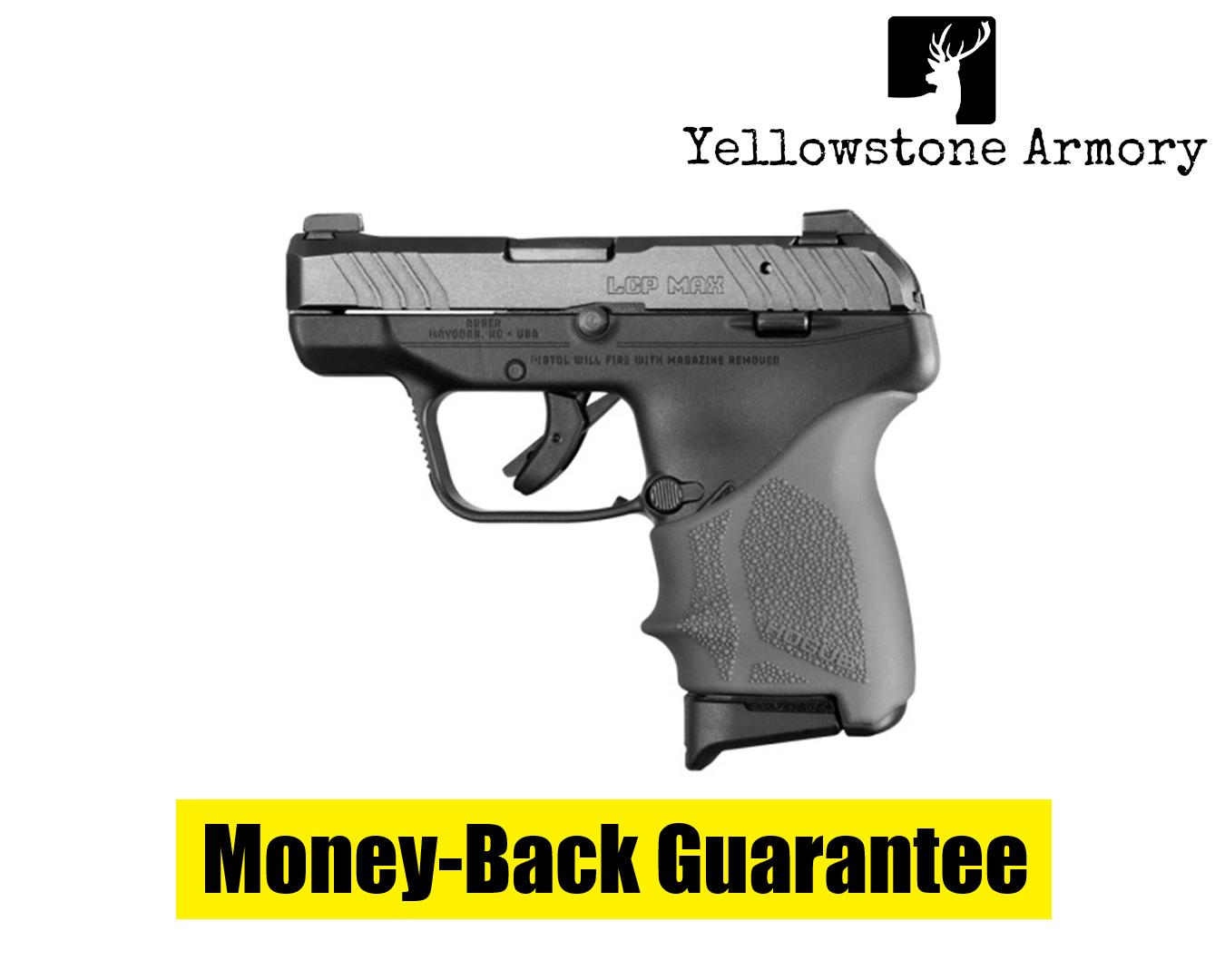 Hogue HandAll Beavertail Grip Sleeve Ruger LCP Max Slate Grey 18132 ...