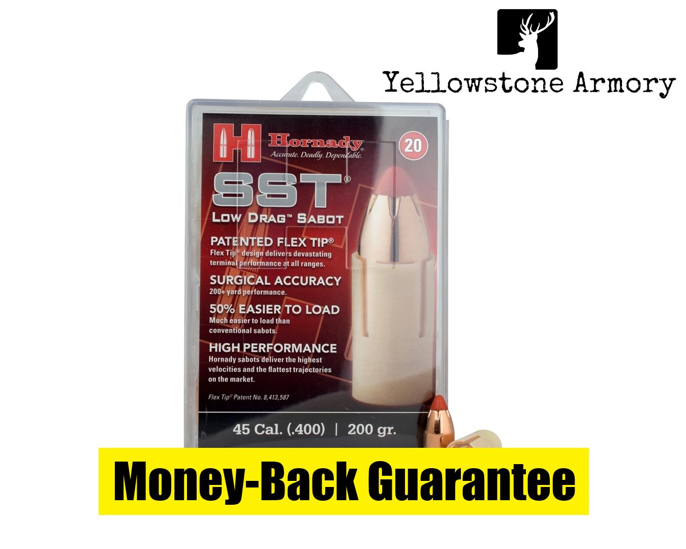 Hornady Muzzleloading Sabots with Bullets 45 Cal. 0 gr. SST Low Drag ...