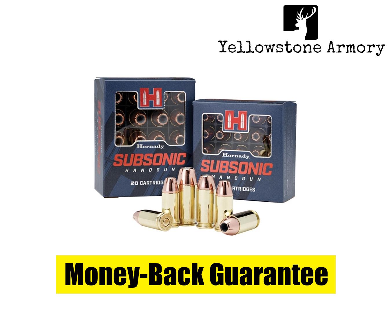 Hornady Subsonic Handgun Ammo 9mm 147 gr. XTP 25 rd. 90287 - Handgun ...