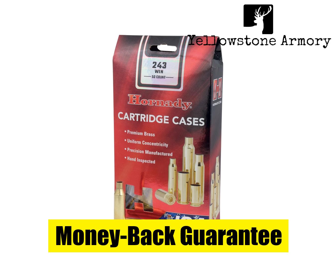 Hornady Unprimed Brass 243 Win. 50 pk. 8620 - Other Reloading Supplies ...