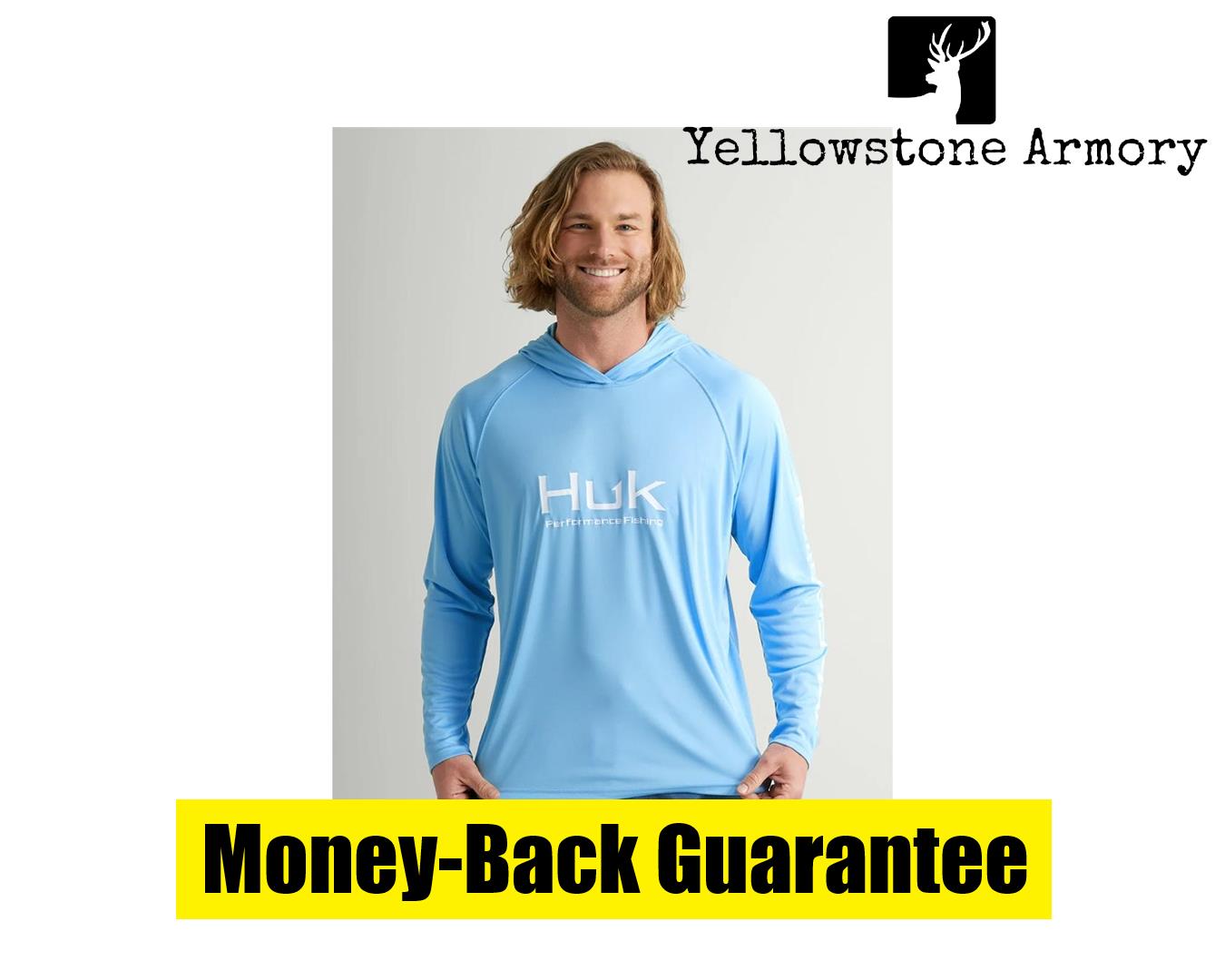 Huk Vented Pursuit Long Sleeve Hoodie Marolina Blue M H1200525-420-M ...