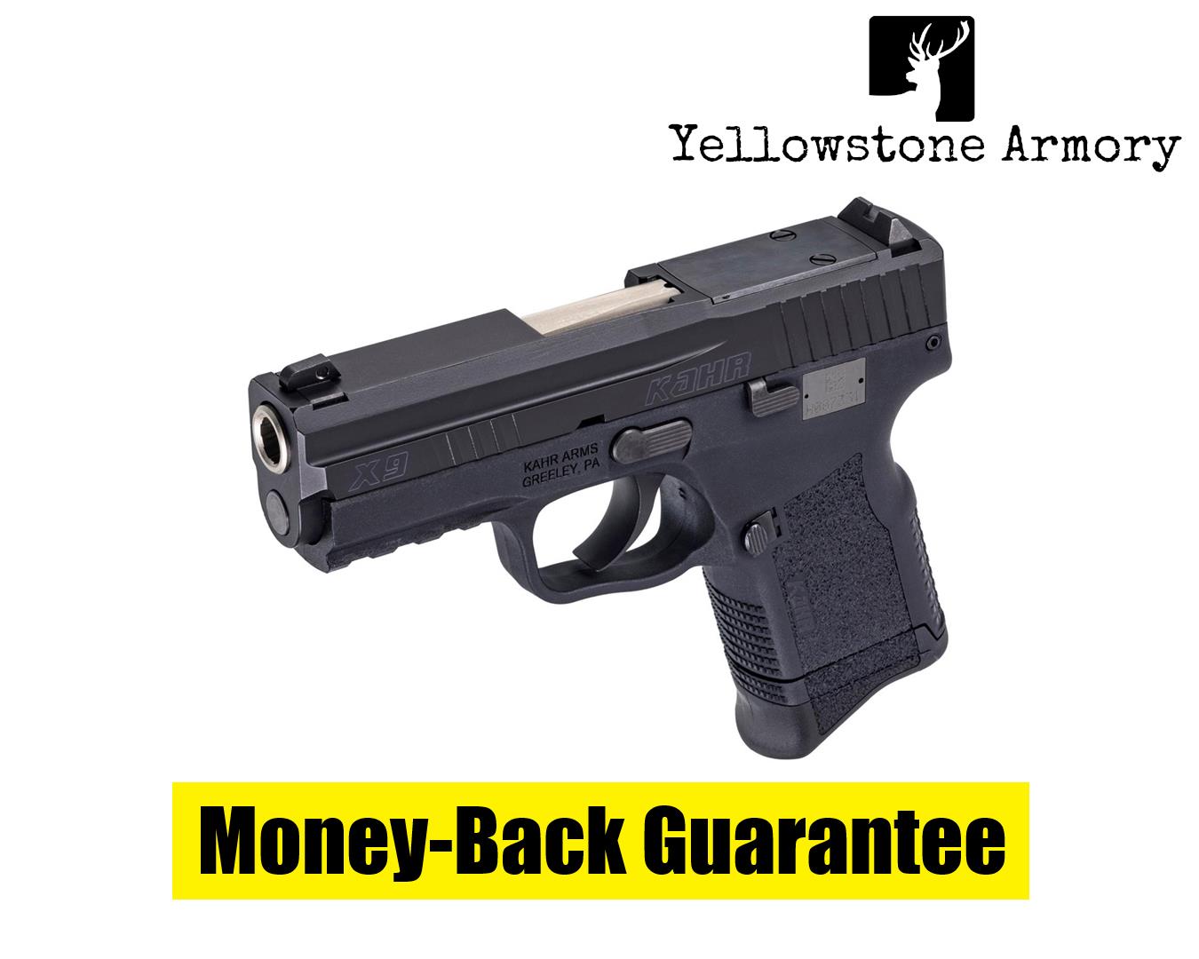 Kahr X9 Pistol 9mm 3.54 in. Black 10 rd. KX9094RD10 - Semi Auto Pistols ...