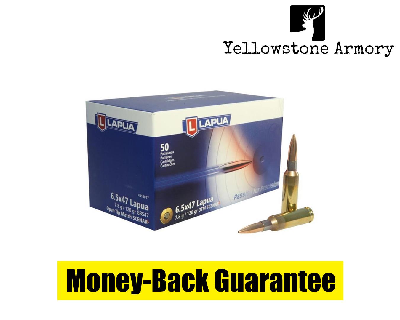 Lapua Scenar-L OTM Rifle Ammo 6.5x47 120 gr 50/ct 4316017 - Other Rifle ...