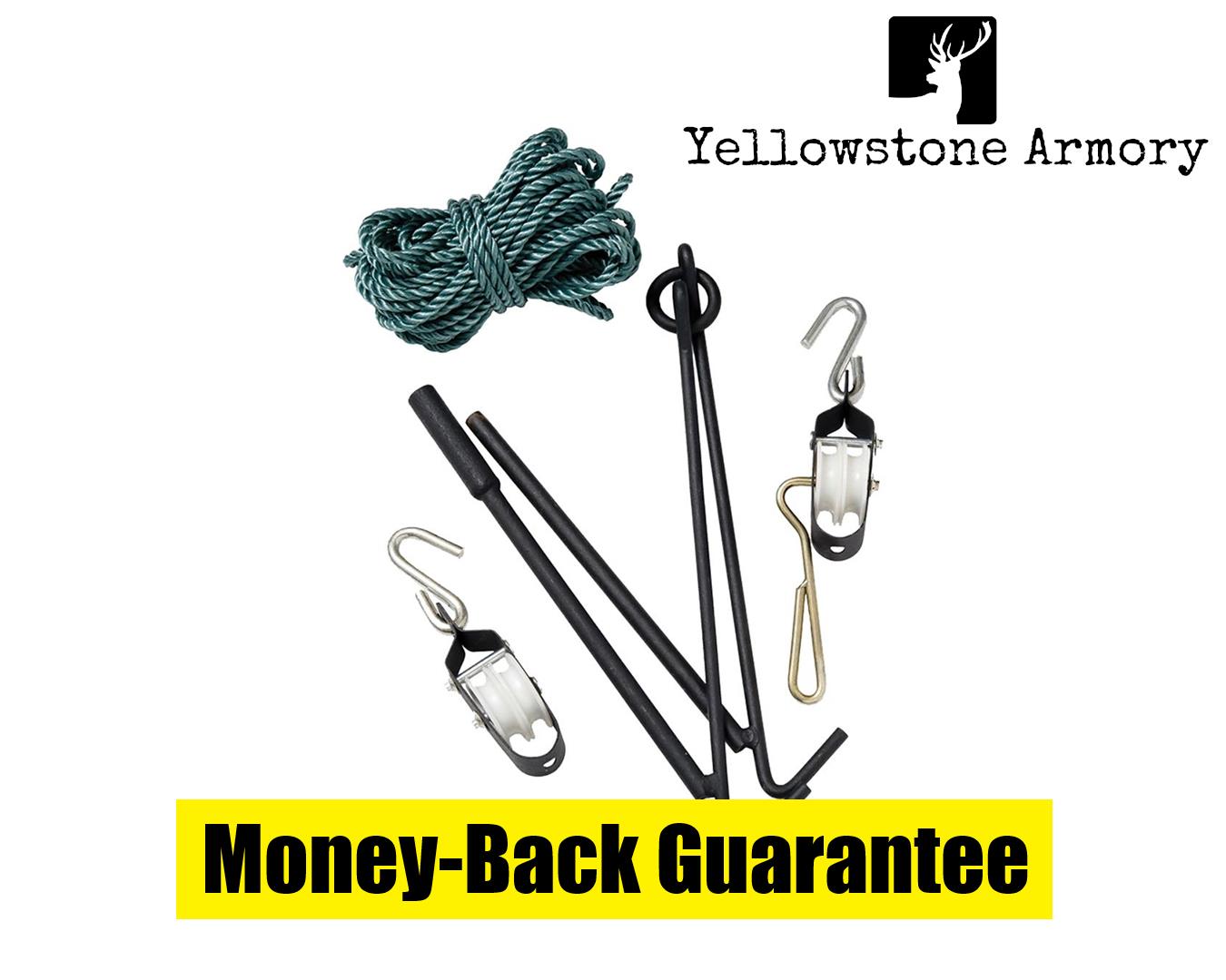 LEM Products Collapsible Gambrel with Rope Hoist 338 - Hunting ...