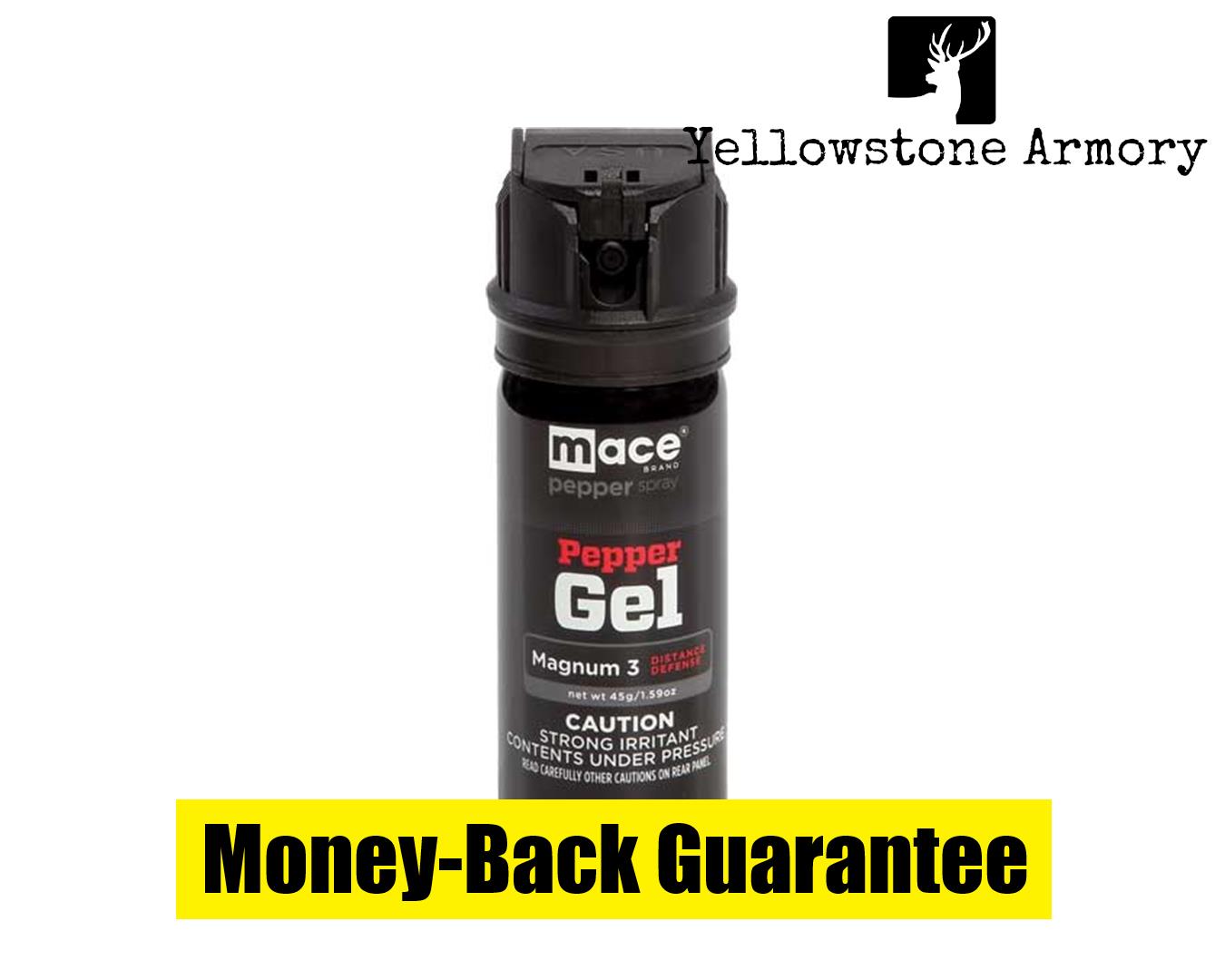 Mace Magnum 3 Pepper Gel Distance Spray 18' Range - Black 80535 ...