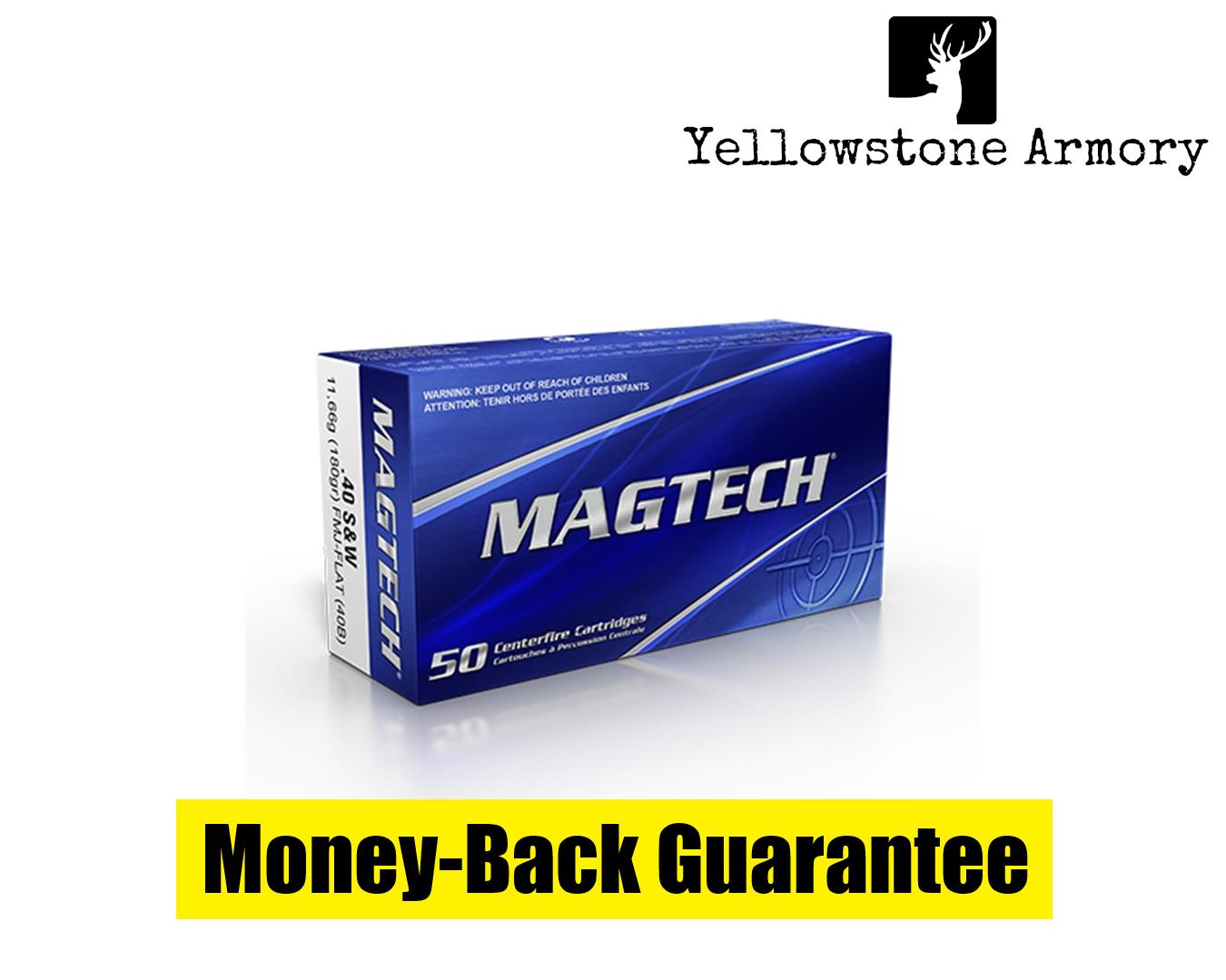 Magtech .40 S&W FMJ Flat 40BCS - Pistol Ammunition at GunBroker.com ...