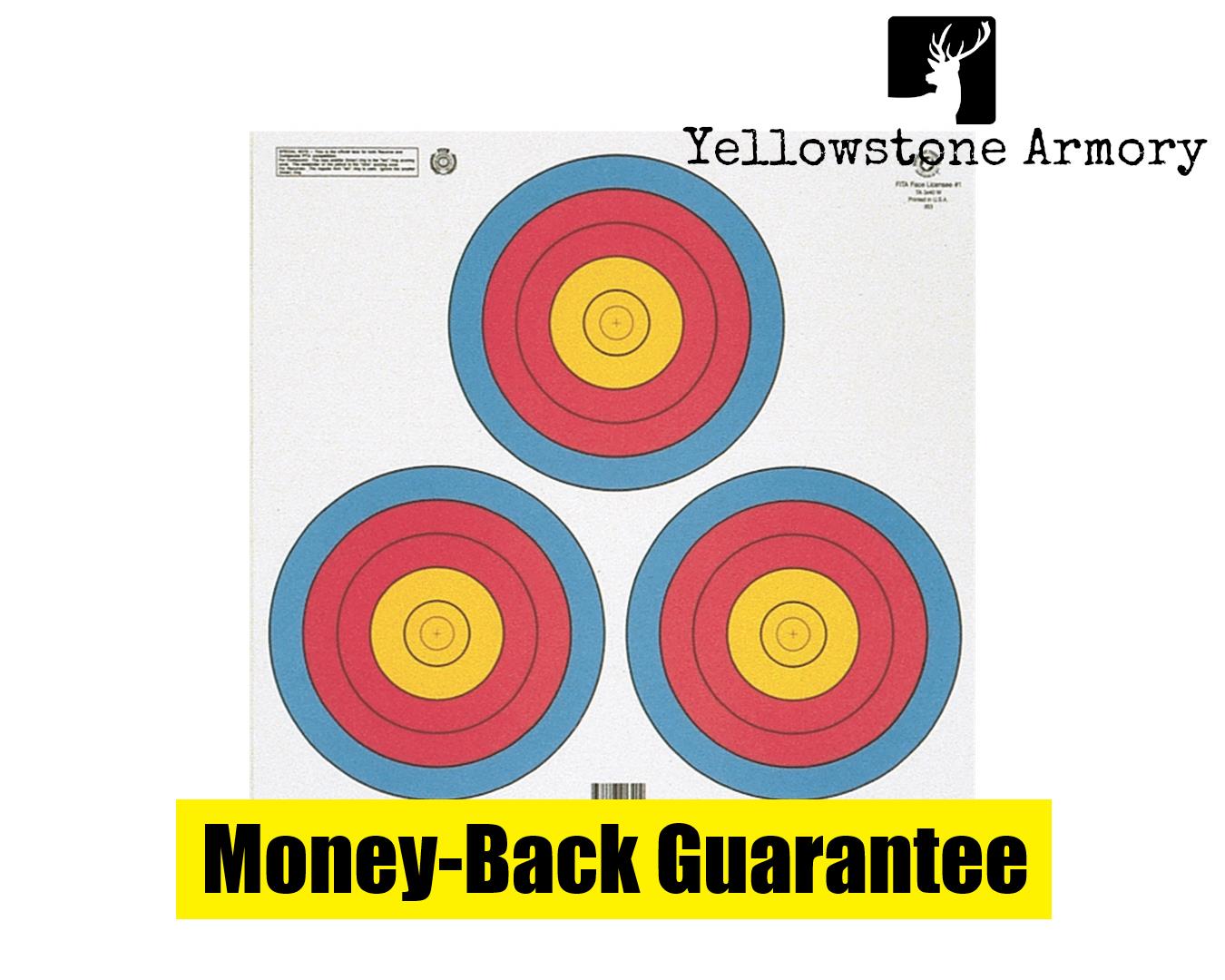 Maple Leaf Target Face FITA 3 Spot Triangle 100 pk. FT-3X40W - Shooting ...