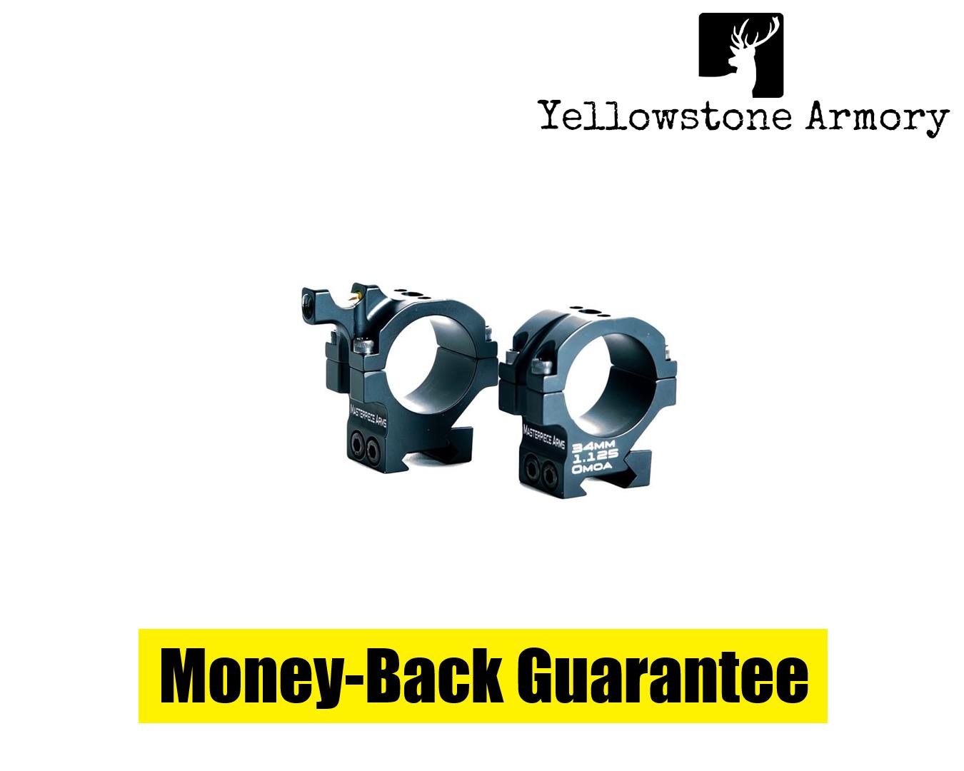 Masterpiece Arms BA Rings 35mm 1.25" Black RING351250 - Gun Scopes at ...