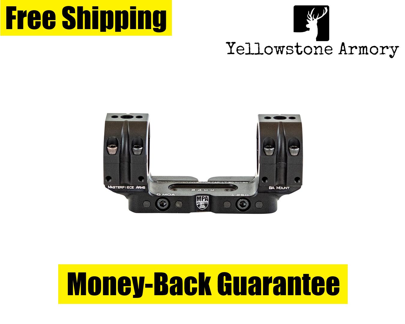 MasterPiece Arms BAMOUNT301125 MPA BA Bolt Action Mount Black - Scope ...