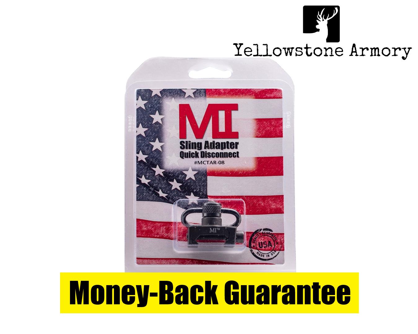 Midwest Industries Quick Detach Sling Adapter Black Aluminum MCTAR08 ...