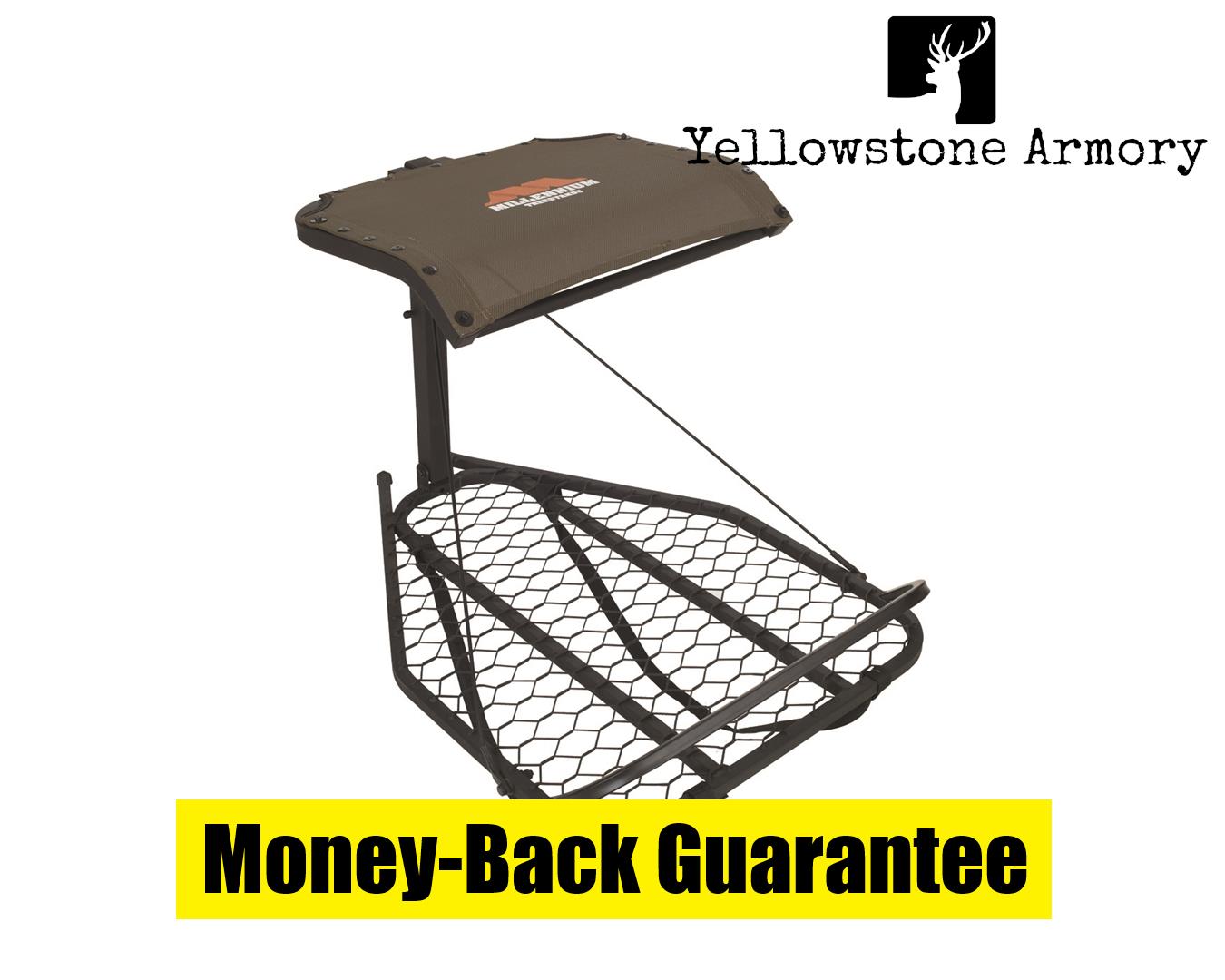 Millennium M50 Steel Leveling Hang-On Tree Stand With Footrest M-050-SL ...
