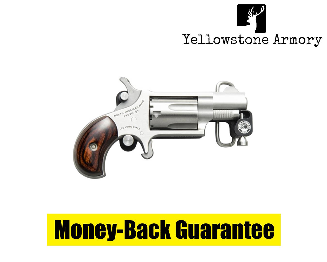 NAA Mini-Revolver w/ Belt Buckle 22 LR Stainless/Matte Wood NAA-22LR ...